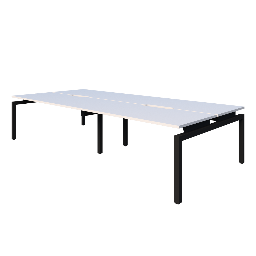 Office Straight Desk Back To Back 2 Person Pod NZ – Workspace Direct