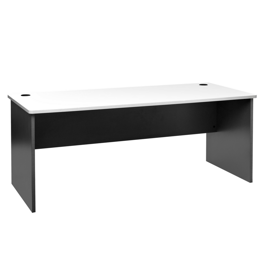 OPD Pulse Desk, OD515, Ironstone Slab End – Workspace Direct